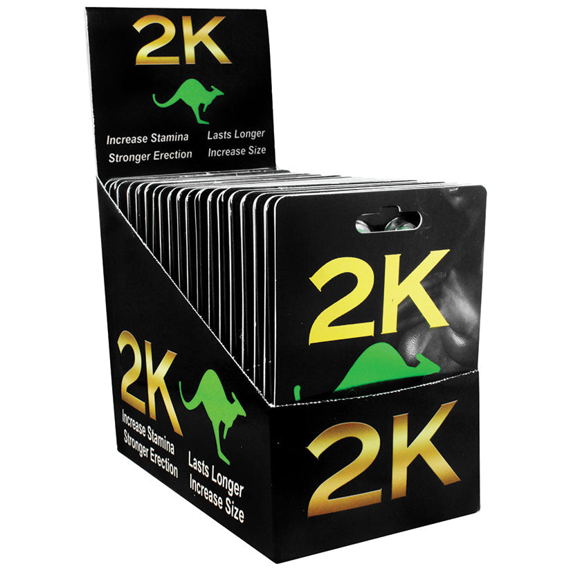 Kangaroo for Him 2K (2 Pill Pack) Display of 36 – Adult Sex Toys ...